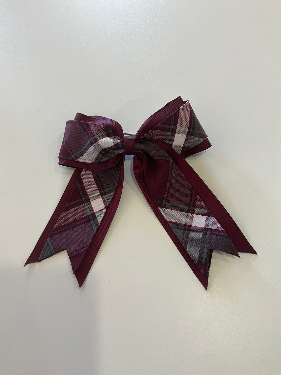 HCA Plaid Bow with Tails – Ivy School Uniforms