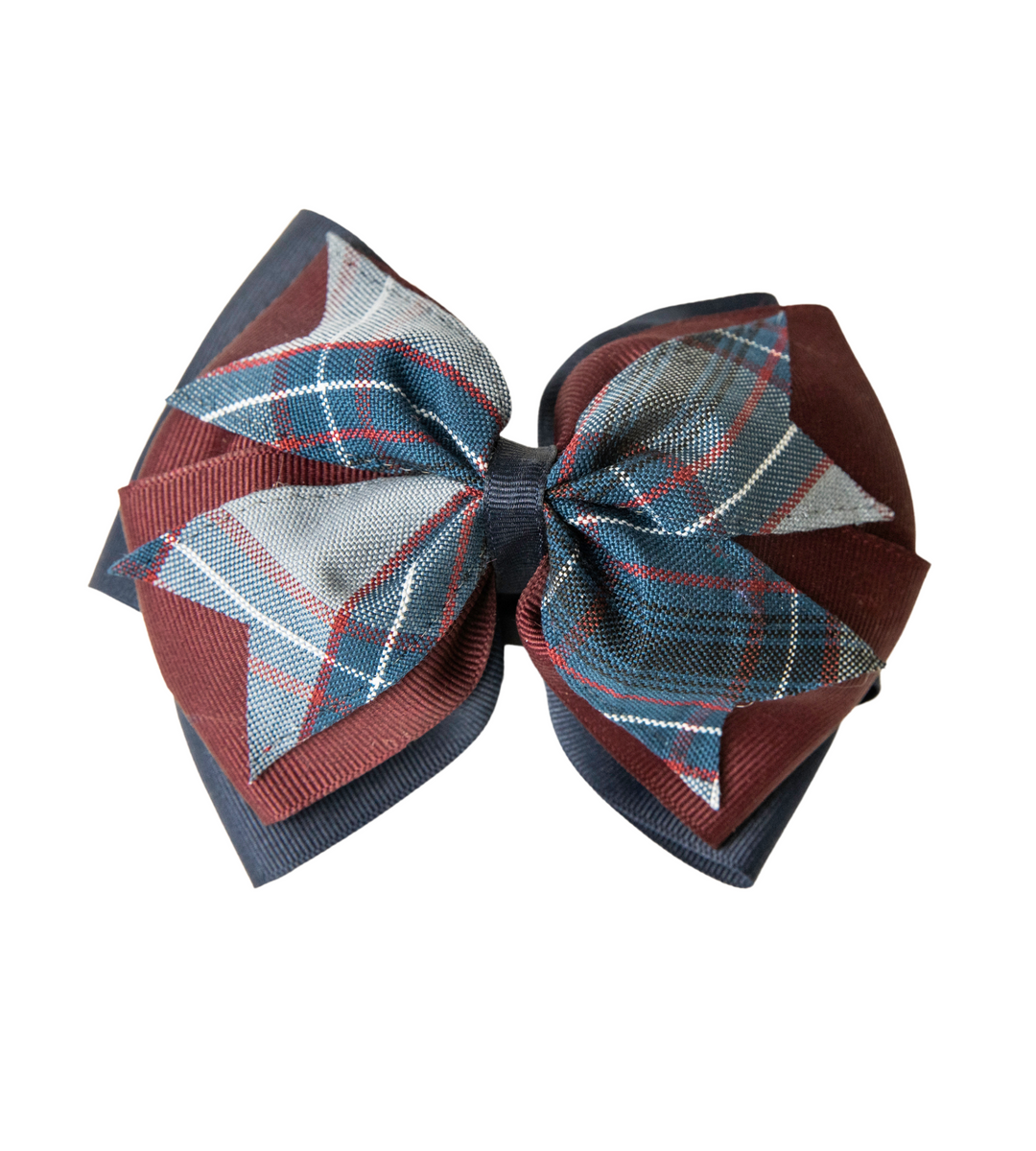 CCS Plaid Large 3-Layer Bow – Ivy School Uniforms