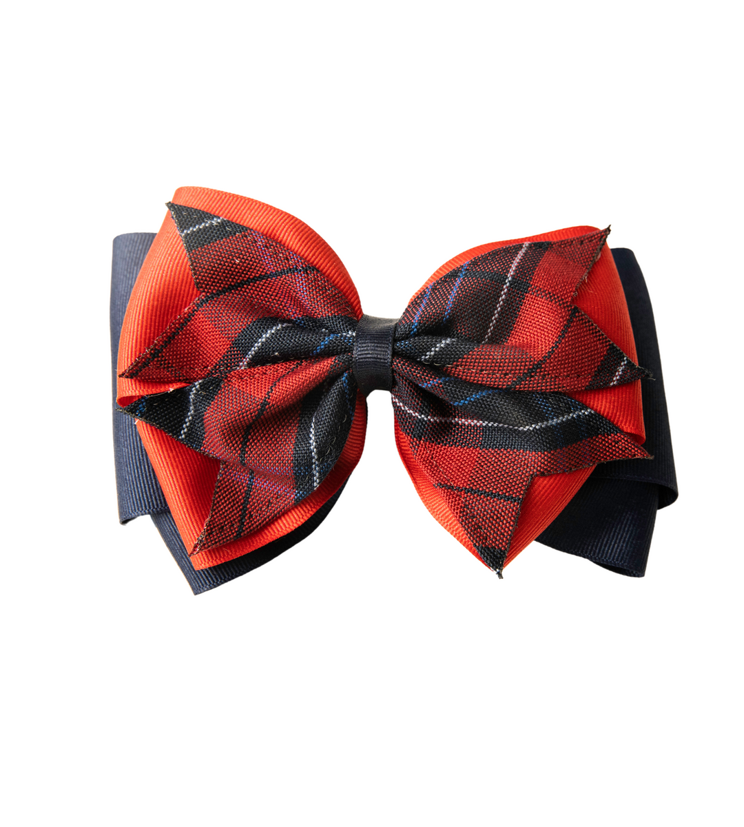 LCCS Plaid Large 3-Layer Bow – Ivy School Uniforms